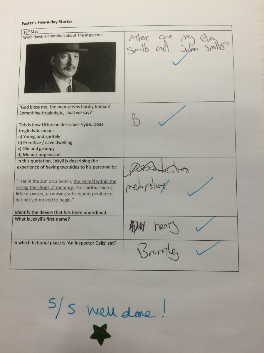 5-a-Day Starter – The Learning Profession