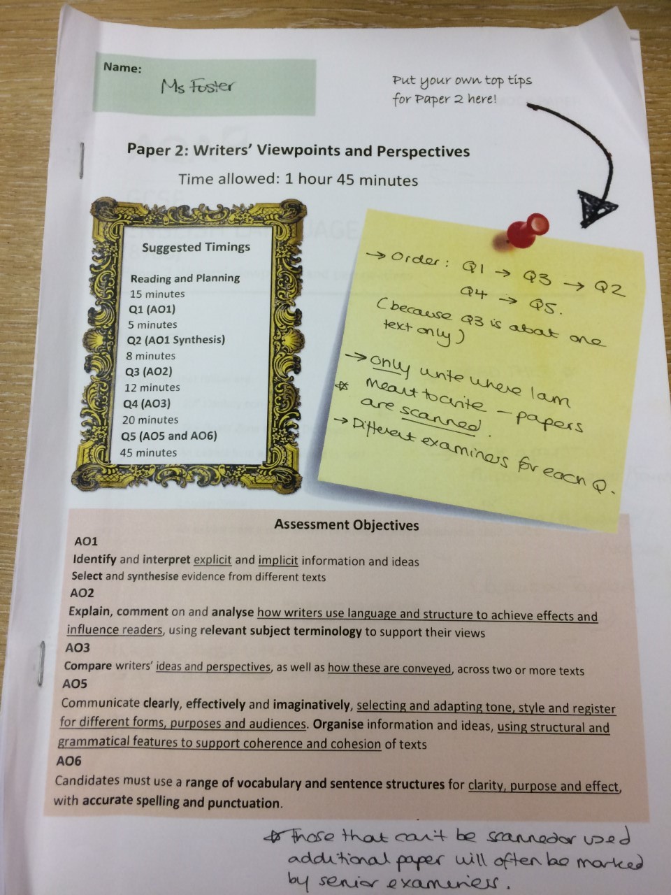 AQA English Language – The Learning Profession