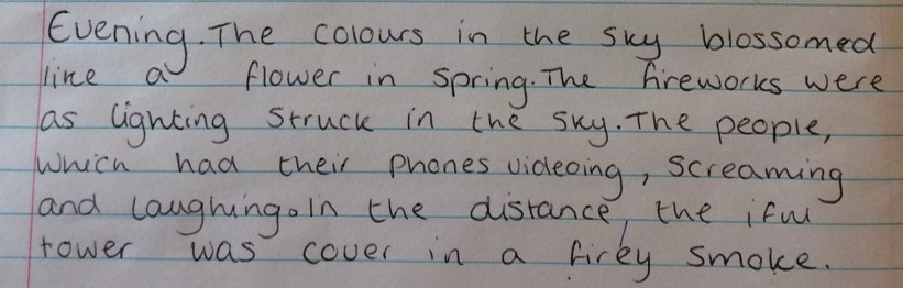 On scaffolded descriptive writing openings – The Learning Profession